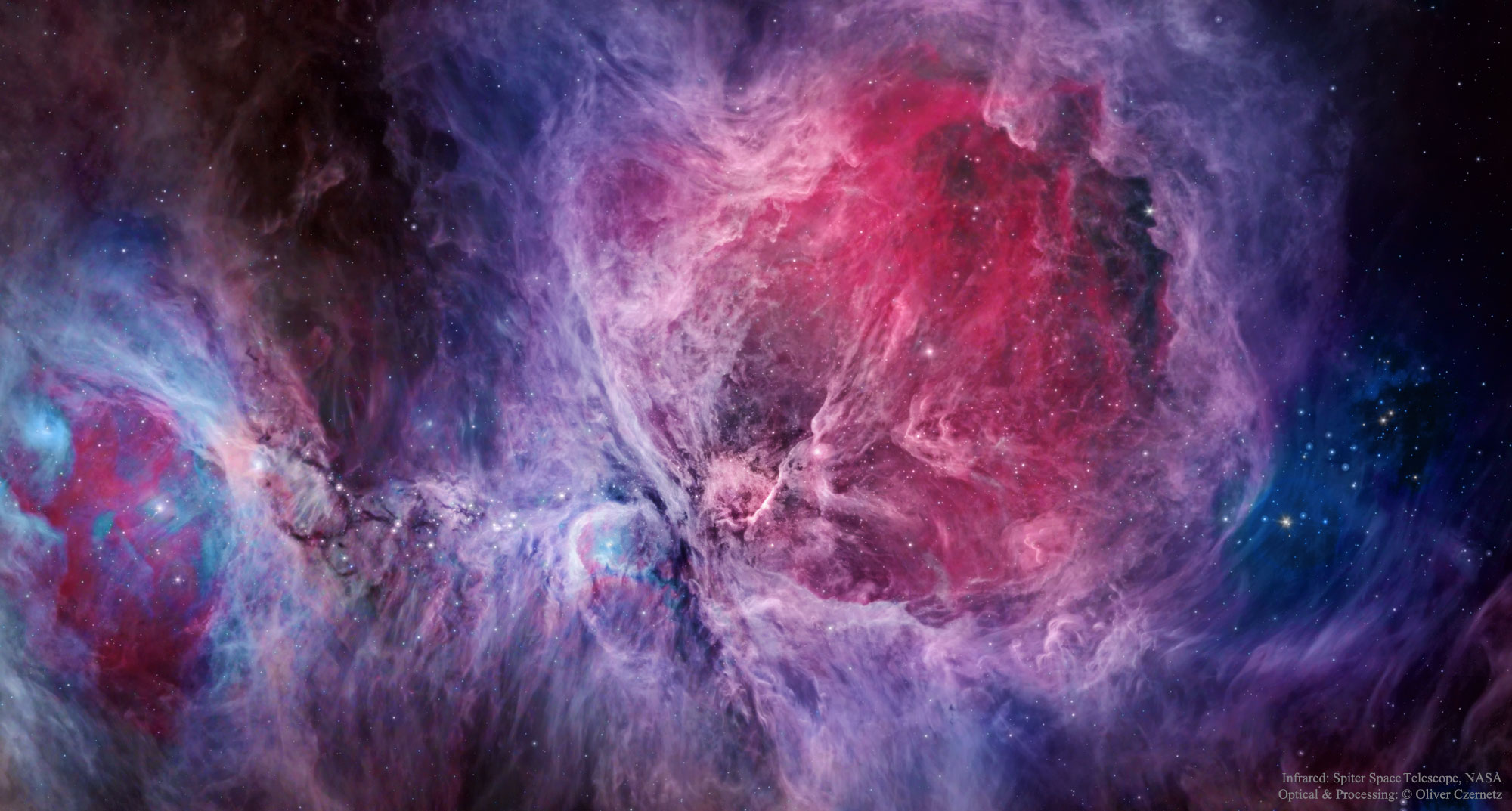 The Orion Nebula in Visible and Infrared | International Space Fellowship